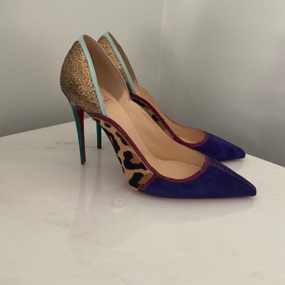 Christian Louboutin | Shoes | Louboutin Multicolor Pump 385 | Poshmark